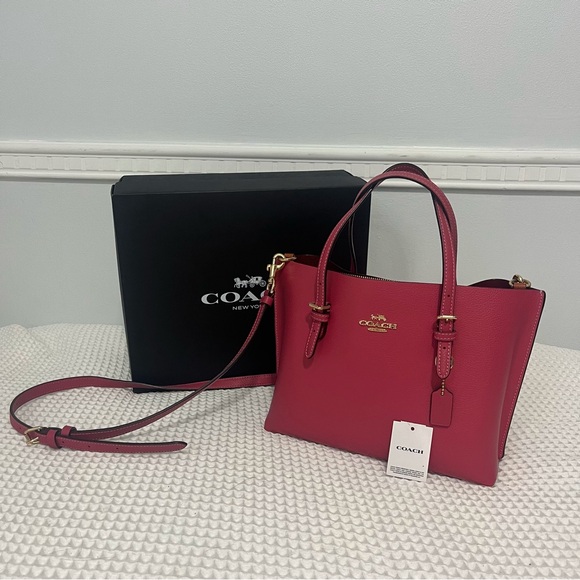 Coach | Bags | Coach Pink Mollie 25 Tote Strawberry Haze Great ...